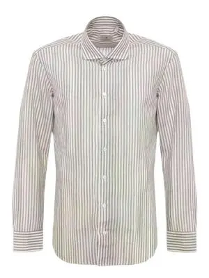 BASTONCINO Striped Long-sleeve Shirt - Brown