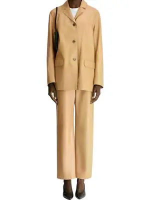Loulou De Saison Nari Leather Jacket - Neutrals