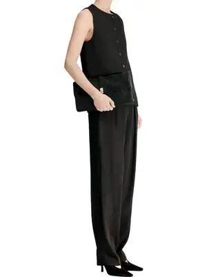 Loulou De Saison Jane Sleeveless Waistcoat - Black