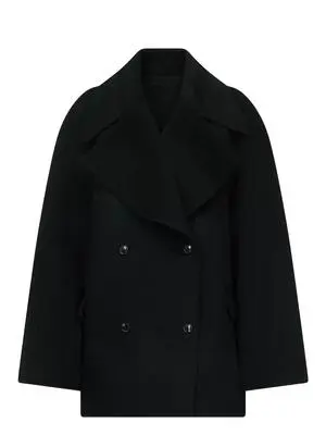 Loulou De Saison Double-breasted Coat - Black