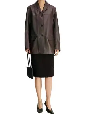 Loulou De Saison Leather Jacket - Brown