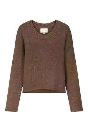 Loulou De Saison Derry U-neck Cashmere Sweater - Brown