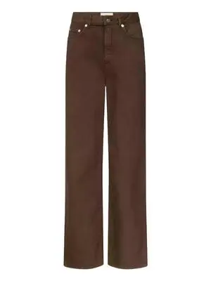 Loulou De Saison Mico Low-rise Wide-leg Jeans - Brown