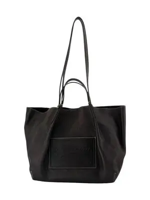 LANVIN Catch Logo-patch Tote Bag - Black