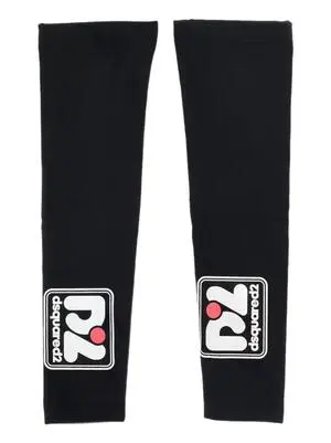 Dsquared2 Logo Print Arm Warmers - Black