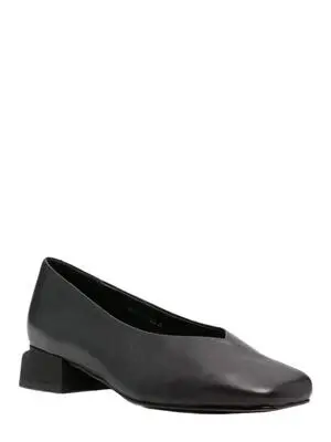 LINDA BAUMANN Square-toe Block Heel Pumps - Black