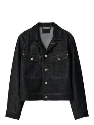 LEMAIRE Trucker Jacket In Slate Denim - Blue