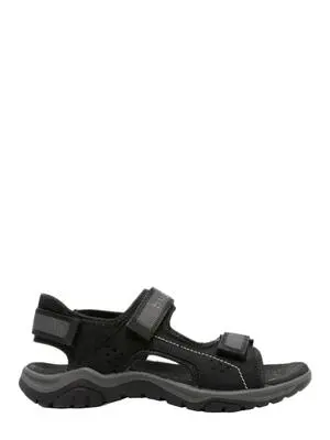 BUGATTI Logo-print Touch-strap Sandals - Black