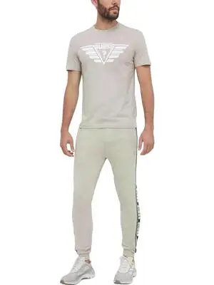 Guess Logo-tape Track Pants - Neutrals