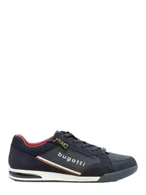 BUGATTI Logo Print Zip Detail Sneakers - Blue