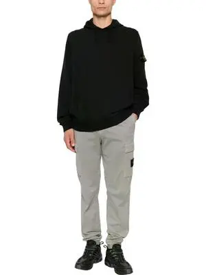 Stone Island Stone Island Logo Patch Hoodie Black