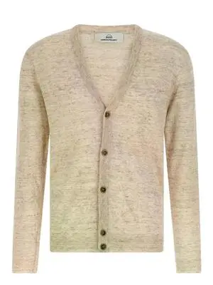 RIVIERA Mélange V-neck Cardigan - Neutrals