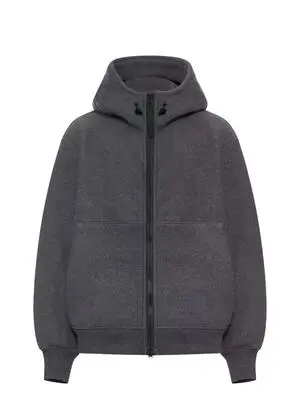 Canada Goose Hooded Zip-up Jacket - Grey