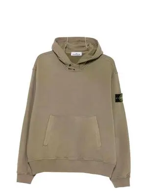 Stone Island Logo Patch Hoodie - Green