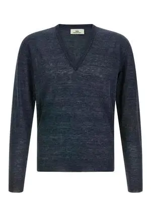 RIVIERA Melange V-neck Sweater - Blue