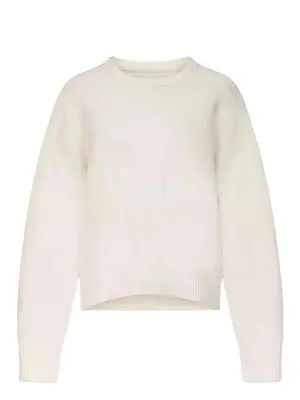 Loulou De Saison Breha Crew-neck Sweater - White