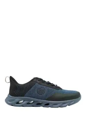 BUGATTI Mesh Panel Logo Patch Sneakers - Blue