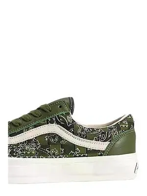 VANS Old Skool 36 Bandana Print Sneakers - Green