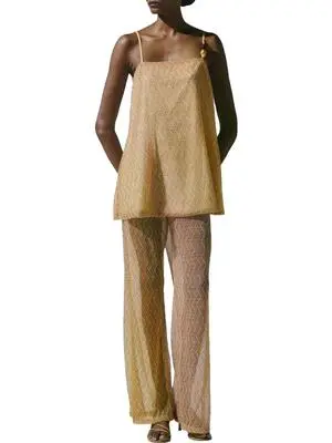 BAOBAB Porto Bead-embellished Blouse - Yellow