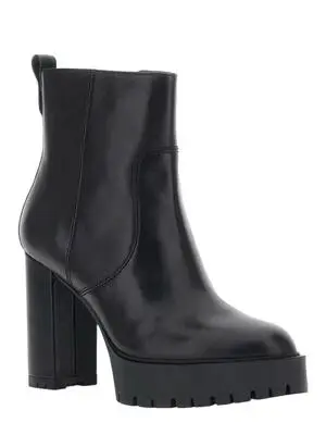 Pinko Platform Block-heel Ankle Boots - Black