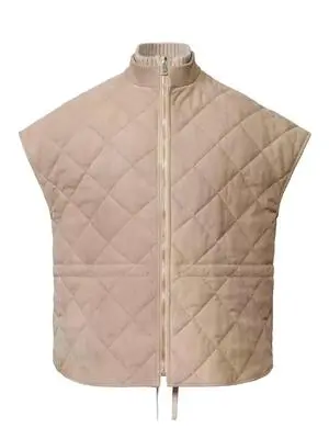 Fabiana Filippi Quilted High-neck Gilet - Neutrals