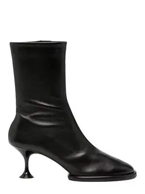 SERGIO ROSSI Kitten-heel Ankle Boots - Black