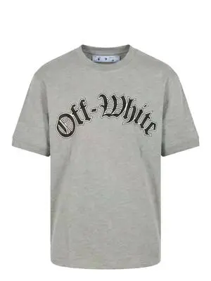 Off-White Logo-print Cotton T-shirt - Grey