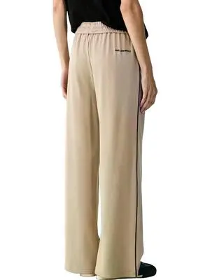 Karl Lagerfeld Logo Patch Side Stripe Track Pants - Neutrals