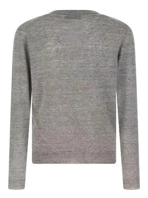 RIVIERA Melange V-neck Sweater - Grey
