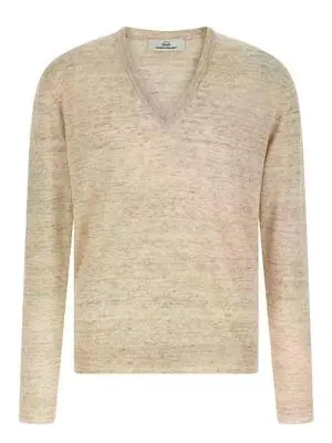 RIVIERA Melange V-neck Sweater - Neutrals