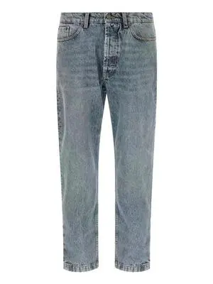 RIVIERA Riviera Stone-Washed Tapered-Leg Jeans