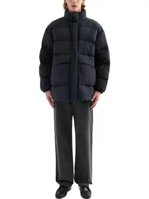 JIL SANDER Quilted Down Coat - Blue