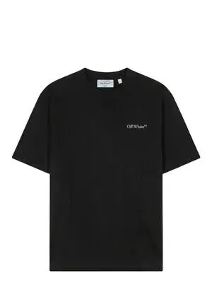 OFF-WHITE Logo-embroidered Cotton T-shirt