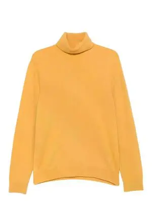 Sandro Cashmere Turtleneck Sweater - Yellow