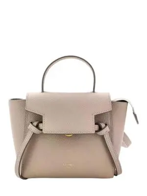 Celine Celine Belt Bag Textured Leather Pico Shoulder Bag Neutrals