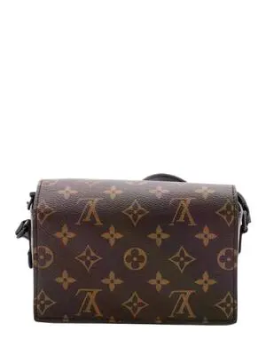 LOUIS VUITTON Steamer Wearable Wallet Macassar Monogram Canvas With Leather Crossbody Bag - Brown