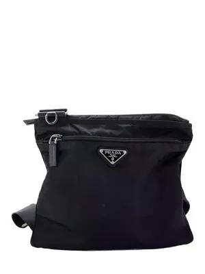 Prada Tessuto Messenger Bag - Black