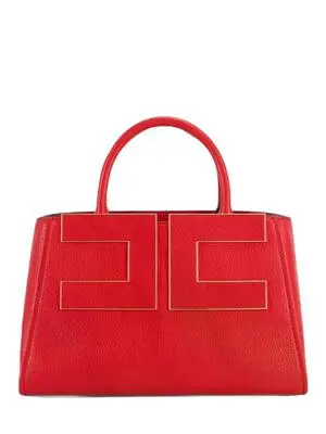 Elisabetta Franchi Logo Tote Bag - Red