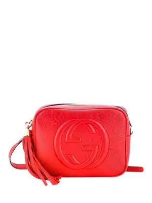 Gucci Soho Disco Leather Small Crossbody Bag - Red