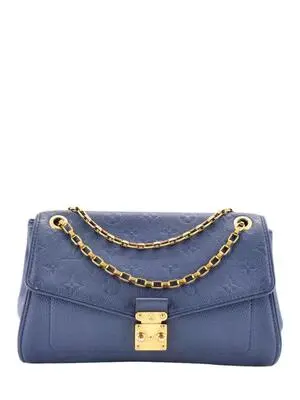 LOUIS VUITTON Saint Germain Handbag Monogram Empreinte Leather Pm - Blue