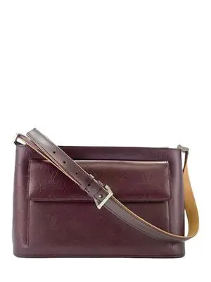 LOUIS VUITTON Alston Monogram Mat Crossbody Bag - Red