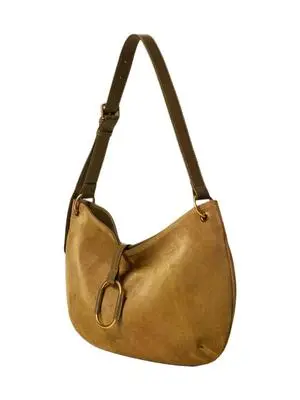 TWINSET TWINSET Round Suede Shoulder Bag