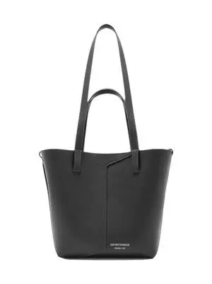 EMPORIO ARMANI Emporio Armani Logo-Print Leather Shoulder Bag
