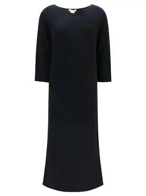 THE ROW Oreste Long-sleeve Midi Dress - Black