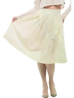 Woolrich Pleated Flared Midi Skirt - Neutrals