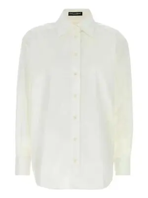 Dolce & Gabbana Poplin Button-up Shirt - White