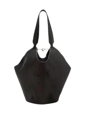 Khaite KHAITE Lotus Sculptural Tote Bag Brown