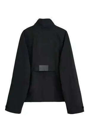 StÜssy Logo Print High Neck Jacket - Black