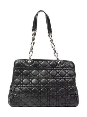 Dior Quilted Shoulder Bag - Black