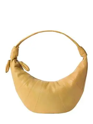 LEMAIRE LEMAIRE Fortune Croissant Bag In Goat Leather Neutrals
